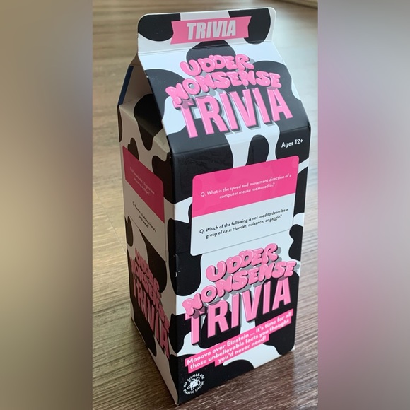 Professor Puzzle | Games | Udder Nonsense Trivia Card Game Ages 2 20 ...